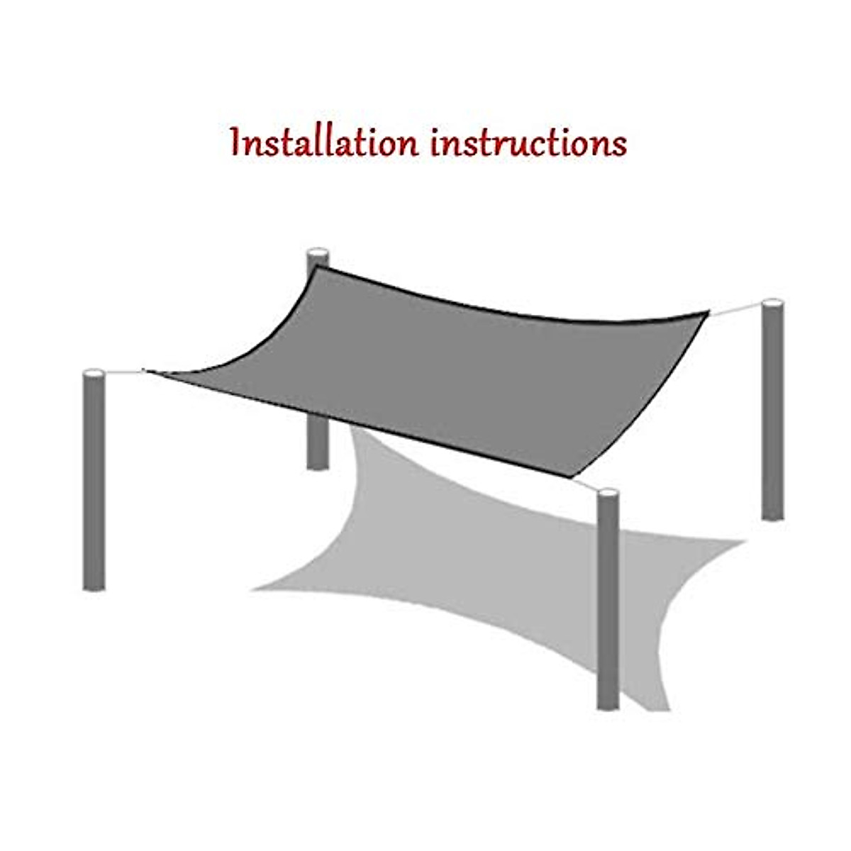 ALBN Shade Cloth Shading Net Garden Shadow Sunscreen Breathable Anti-UV Polyethylene, 17 Sizes (Color : Beige, Size : 3x5m)