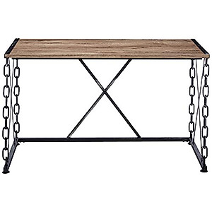 ACME Jodie Desk - 92248 - Rustic Oak & Antique Black