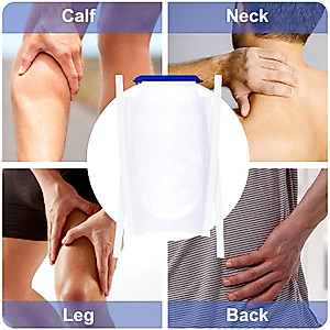 10 Pack Refillable Ice Bags with Clamp Closure 6-1/2 x 14 Reusable Medical ice packs for injuries Easy Filling Hospital Icepack with Soft Outer Covering with Leak Proof closure, Super soft Inner Layer