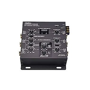 Clarion Mobile Electronics MCD360 2/3-Way 6-Channel Electronic Crossover w/ 5-Volt RCA Outputs + Subwoofer Equalizer