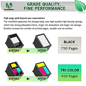 63 Black Color Combo Pack,Economink Remanufactured Ink Cartridge Replacement for HP 63 XL for OfficeJet 3830,5252,4650,5258,4655,4652,5255,Envy 4520,3634,DeskJet 3636,1111,3630,1112,3637,3632 Printer