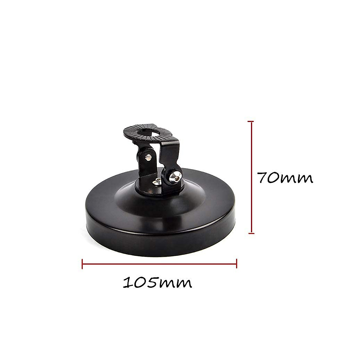 TWAYRDIO Angle Adjustable 180° Radio Antenna Magnetic Mount 4 Inch Base with Stainless Steel Car Clip Antenna Mount Trunk Lid Hatchback Mount Bracket and SO239 to PL-259 16.4ft RG-58 Coaxial Cable
