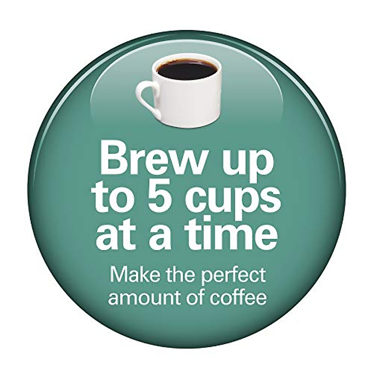 Hamilton Beach 5 Cup Compact Drip Coffee Maker, Works with Smart Plugs, Glass Carafe, Auto Pause and Pour, Black & Stainless Steel (46110)