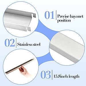 Lateral Front to Back File Rails Front to Back File Bar Rails Hanging File Rails Filing Cabinet Parts Stainless Steel File Drawer Rails 15.76 Inches Long (6 Pieces)