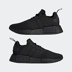 adidas Originals womens Nmd_r1's Sneaker, Core Black/Core Black/Solar Pink, 7.5 US