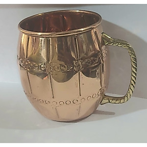 PARIJAT HANDICRAFT Copper Moscow Mule Mugs With capacity- 16 oz
