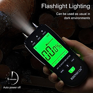 Wood Moisture Meter for Wood, Like Hardwood and Softwood Pin Moisture Tester
