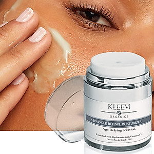 Advanced Anti Aging Retinol Cream Twin Set for Women & Men - With Retinol, Hyaluronic Acid & Vitamin E - Anti Aging Treatment Reduces Wrinkles & Fine Lines - Gentle Day and Night Serum, 1.7 Fl Oz