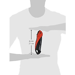 Felco Folding Saw (F 600) - Classic Tree Pruning Saw with Pull-Stroke Action, Red