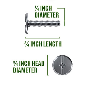 The Hillman Group 831489 1/4 X 3/4-Inch Stainless Steel Hurricane Bolt, 100-Pack