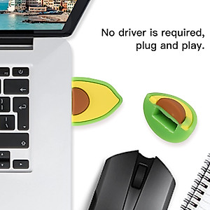 U Disk USB2.0 Cute,Cartoon Avocado Flash Drive Insect Pattern Gift Computer Memory Accessories for Computer Thumb Drive USB Jump Drive Data Storage Business Gift(16GB)