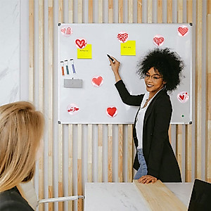 Glass Strong Heart Love Refrigerator Magnets,12 Pack Magnetic Fridge Stickers,Whiteboard Cabinet Locker Dishwasher Magnets for Kitchen Office Classroom Supplies (Heart Refrigerator Magnet)