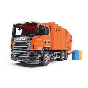 Bruder 03560 Scania R-Series Garbage Truck - Orange
