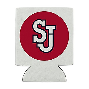 St. John's University Primary Logo Can Cooler - Drink Sleeve Hugger Collapsible Insulator - Beverage Insulated Holder