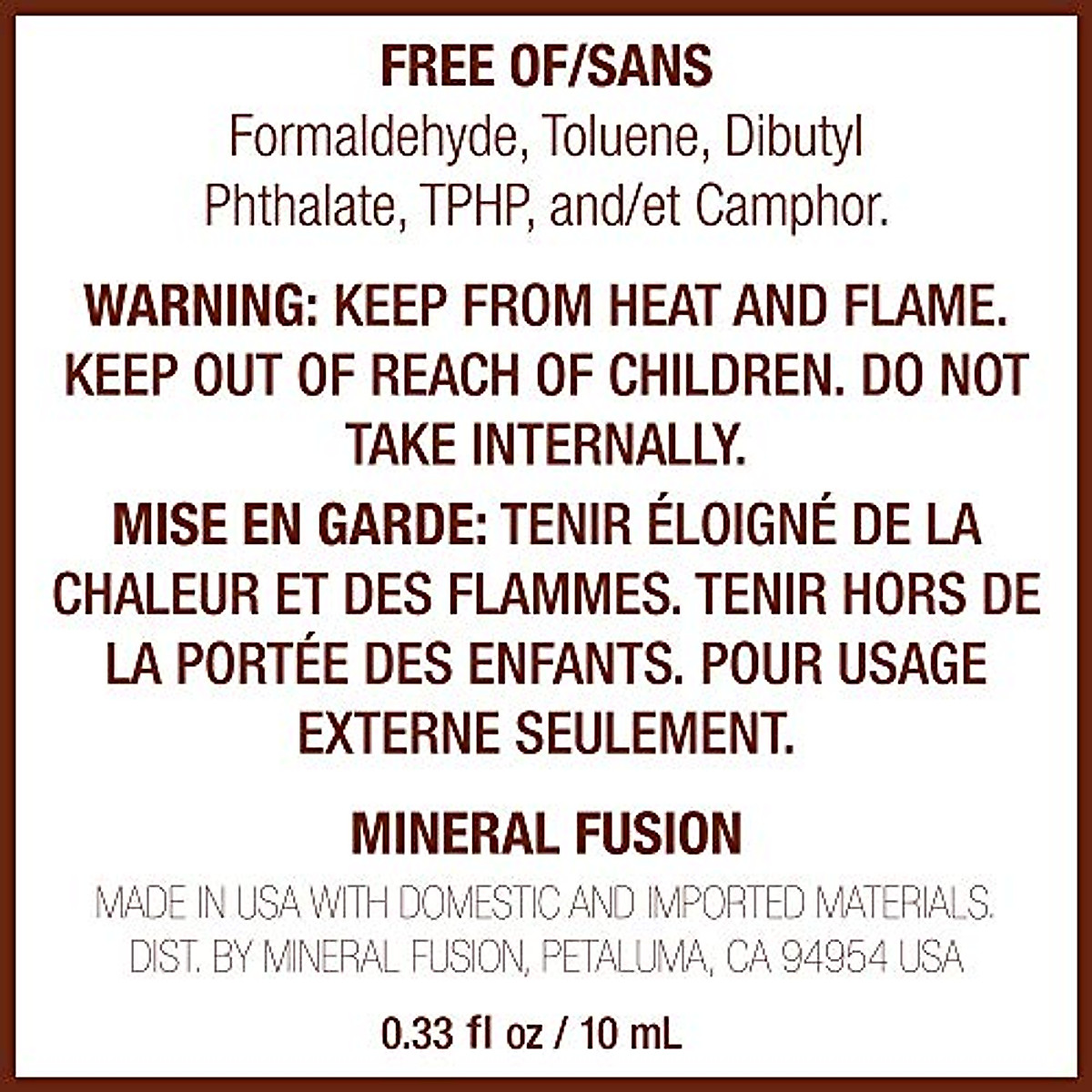 Mineral Fusion Nail Polish, Sunkissed, 0.33 Ounce