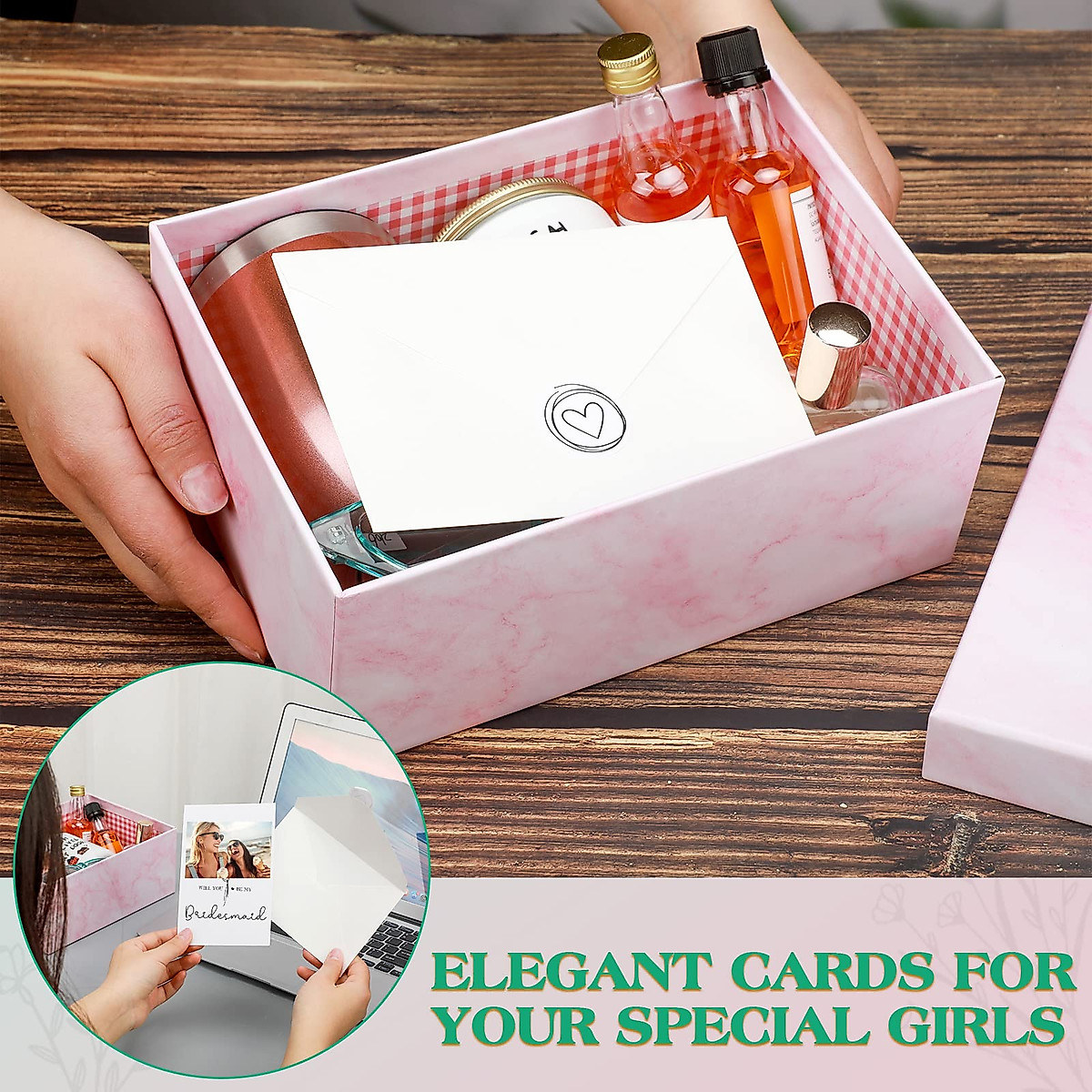 Jutom 28 Pcs Funny Bridesmaid Proposal Card Set, Include 8 Will You Be My Bridesmaid, 2 Will You Be My Maid of Honor, 2 Matron of Honor, 2 Flower Girl and 14 Envelopes for Wedding Bridal Shower