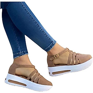 Ladmiple Sneakers for Women Walking Shoes Black Women's Canvas Shoes Low Cut Slip On Sneaker Casual Walking Shoes Dressy Summer Comfortable Fashion Platform Flats Loafers