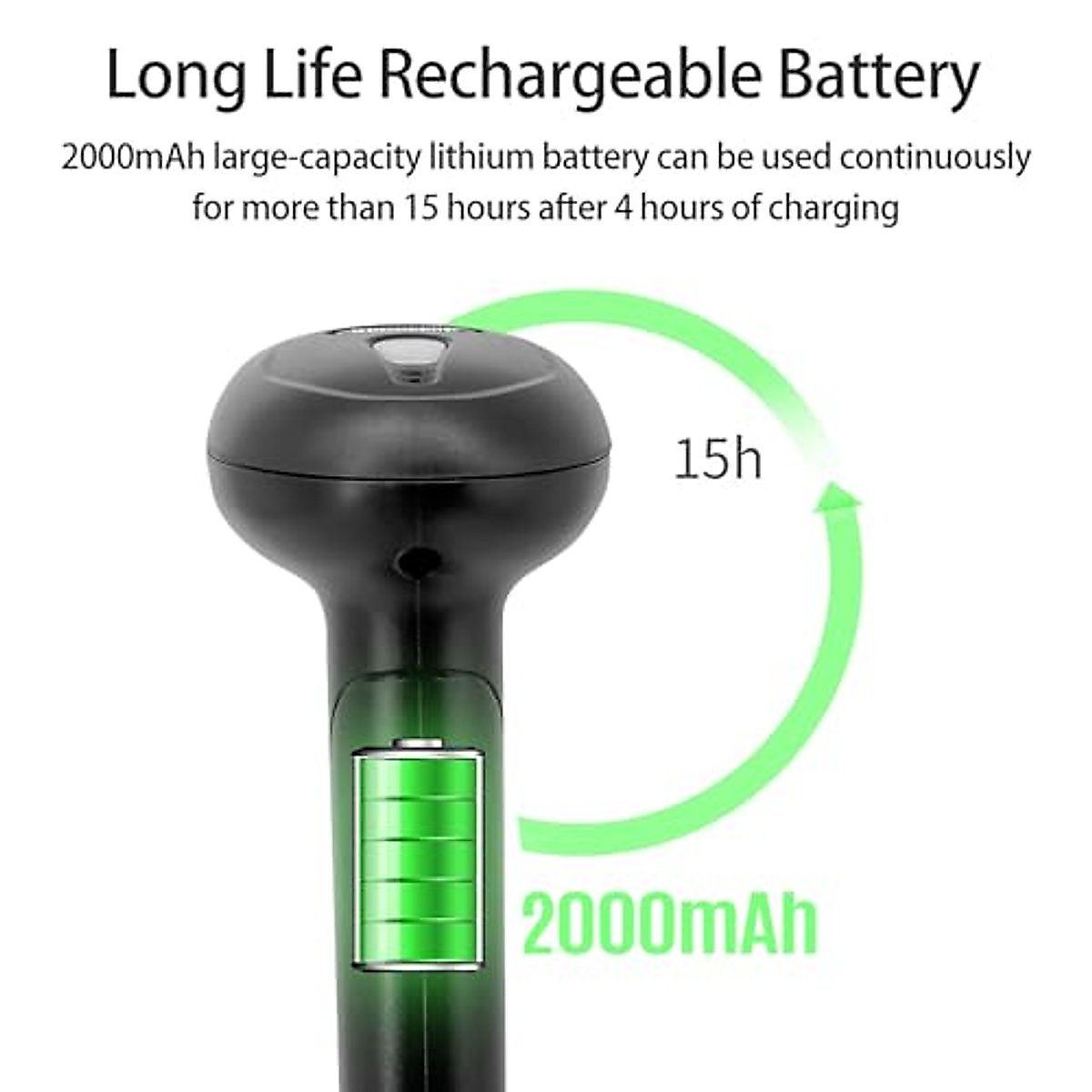 USB Wired Connection Barcode Scanner Digital Printed Bar Code Reader for Supermarket Checkout, Mobile Payment (USB & 2.4G & BT Connect)