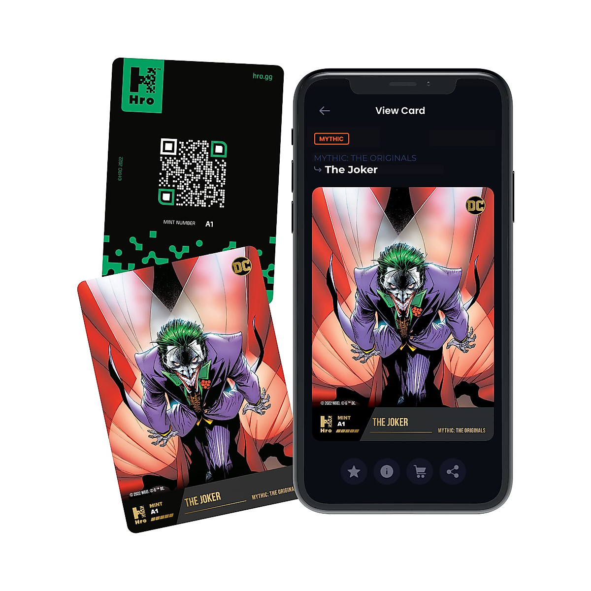 DC Unlock The Multiverse 24-Pack Mega Booster Box – Hro Hybrid NFT Trading Cards, 168 Cards, Black (10031949)