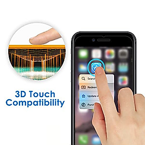 JETech Privacy Screen Protector for iPhone SE 3 (2022 3rd Edition) 4.7-Inch, Anti Spy Tempered Glass Film, Case Friendly, 2-Pack