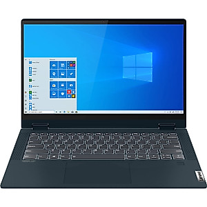 Lenovo IdeaPad Flex 5 14" FHD Touchscreen 2-in-1 Laptop, Octa-Core AMD Ryzen 7 5700U (Beat i7-1165G7), 16GB DDR4 RAM, 512GB PCIe SSD, WiFi 6, Bluetooth 5, Abyss Blue, Windows 11, BROAG Extension Cable