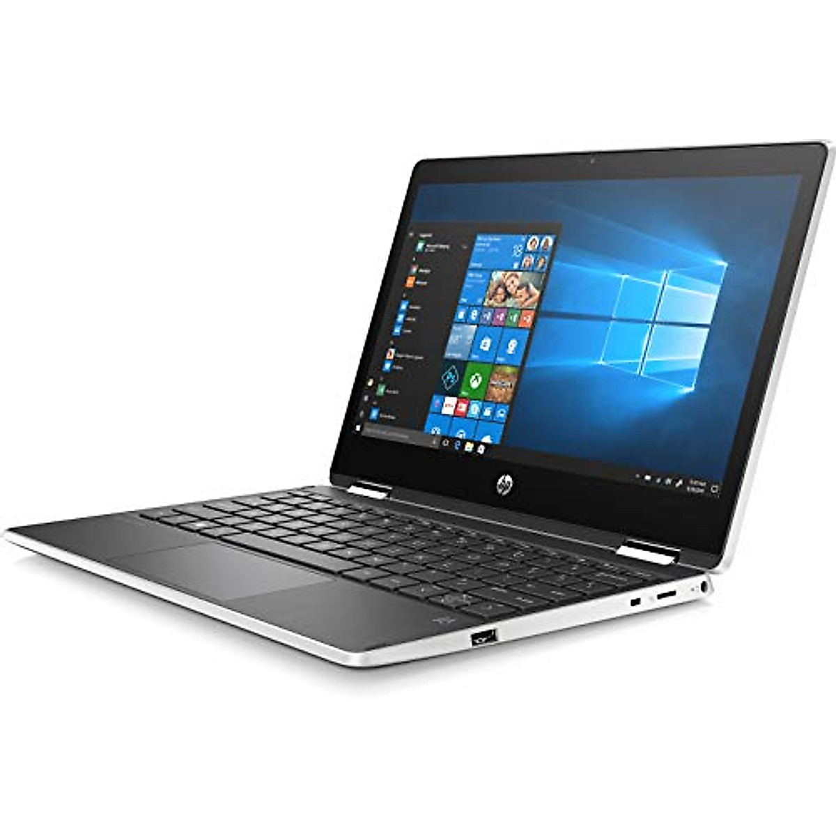 HP - Pavilion x360 2-in-1 11.6" Touch-Screen Laptop - Intel Pentium - 4GB Memory - 128GB Solid State Drive - Ash Silver Keyboard Frame, Natural Silver