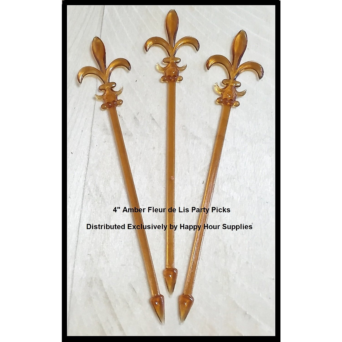 Set of 6 Large/Oversized Neck Chrome Liquor Pourer w/Signature Party Picks