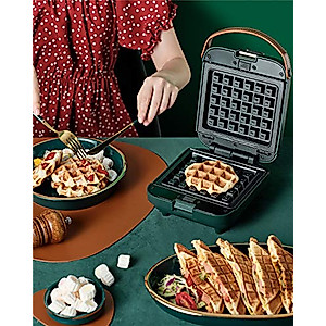 3-in-1 Sandwich Waffle Eggette Maker Portable Cooking Non-stick Coated Detachable Bakeware Plates Electric Panini Press Double-sided Heating Breakfast Toaster