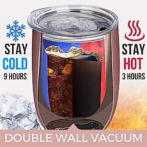 Onebttl Pickleball Gifts for Women, Pickleball Accessories, PICKLEBALL QUEEN, Mother's Day Gifts for Mom, 12 oz Stainless Steel Tumbler with Lid, Best Gifts for Christmas/Birthday, Rose