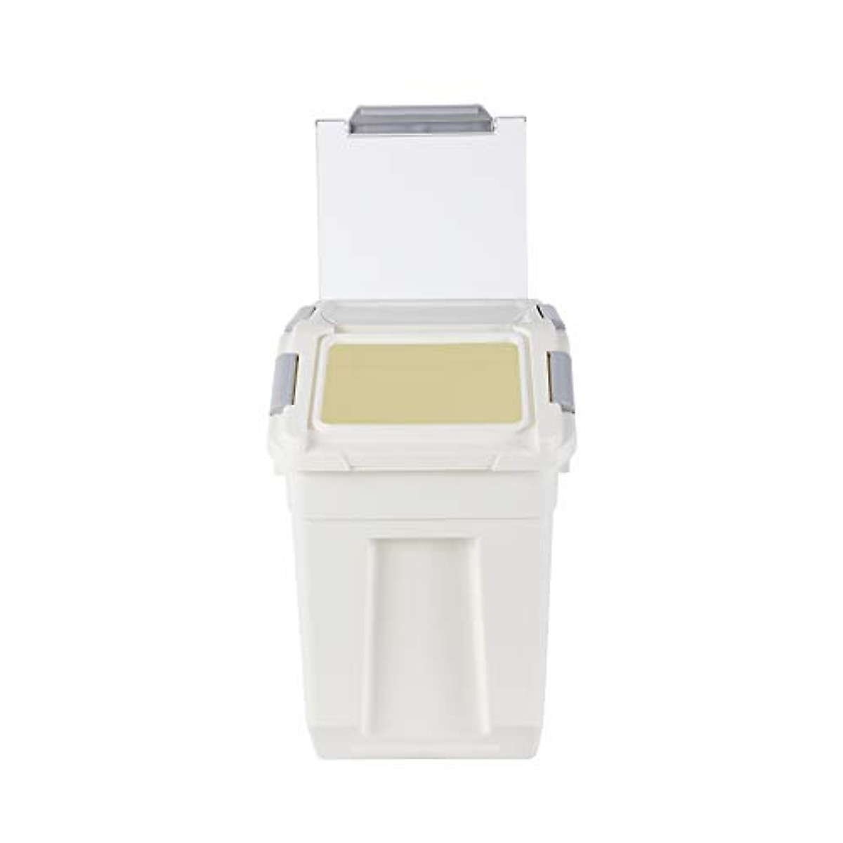 Rice Storage Container with Wheels Seal Locking Lid PP((507.27oz / 3.96gal / 80cup / 15L),Pack-2)