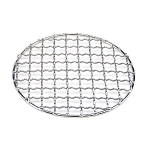Pastlla Cooling Rack Stainless Steel Metal Wire Rack Barbecue Carbon Baking Net Grill Round Cooling Rack 130mm/5.12in