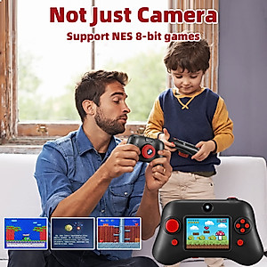 DEPAADER Kids Camera -Digital Selfie Cameras for Boys Birthday 1080 P 2.4 Inch Kid Video Recorder for Age 3 4 5 6 7 8 9 10 Year Old Toddler Gift with 32 GB SD Card