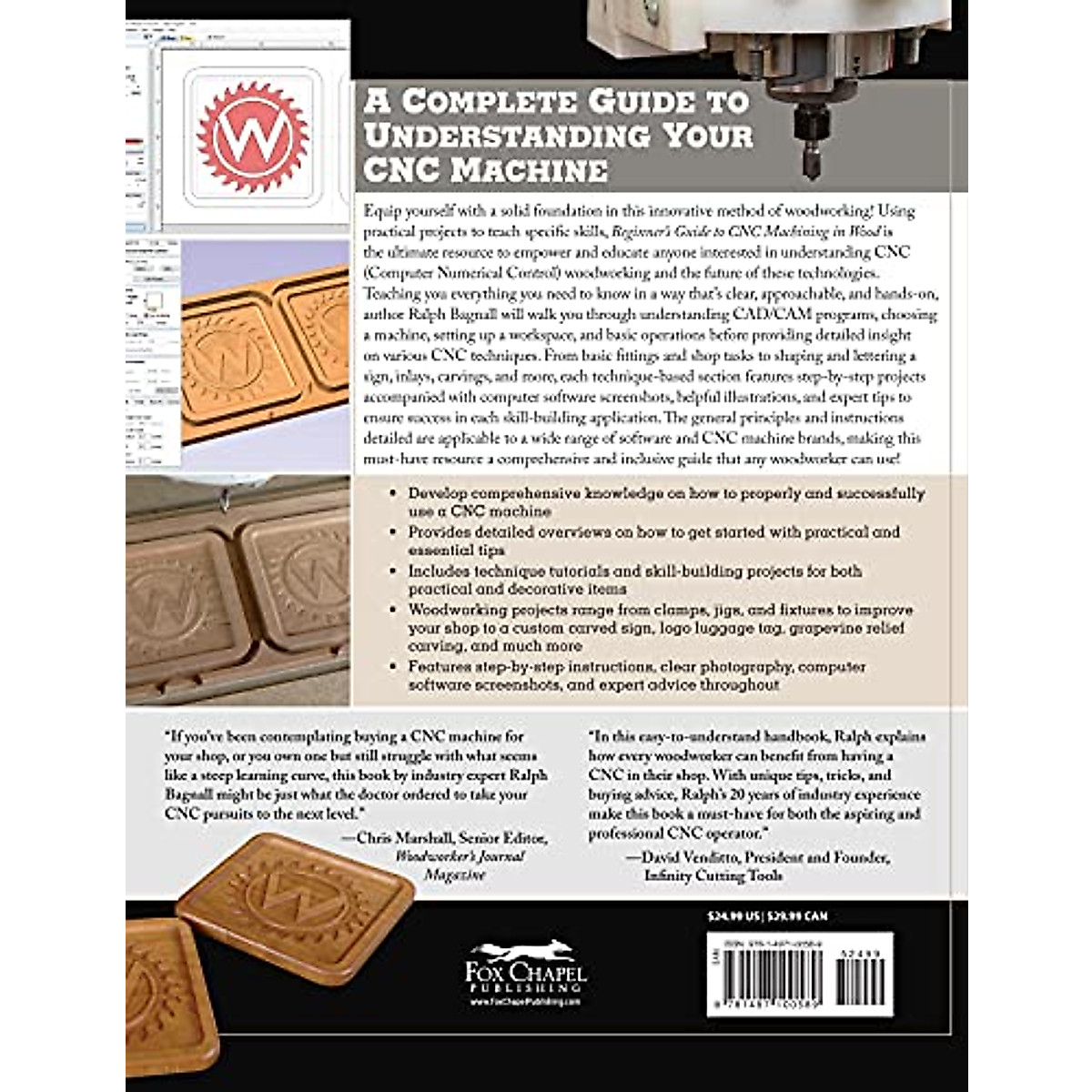 Beginner's Guide to CNC Machining in Wood: Understanding the Machines, Tools, and Software, Plus Projects to Make (Fox Chapel Publishing) Clear Step-by-Step Instructions, Diagrams, and Fundamentals