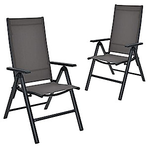 ZHYH Patio Camping Rocking Chair Folding Rocking Chair Footrest Blue