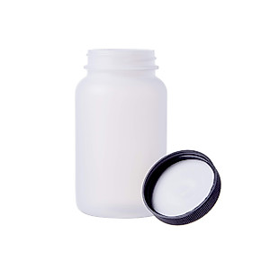 Consolidated Plastics 41674 Pharmaceutical Round Bottle with Cap, HDPE, 250cc., 12 Piece