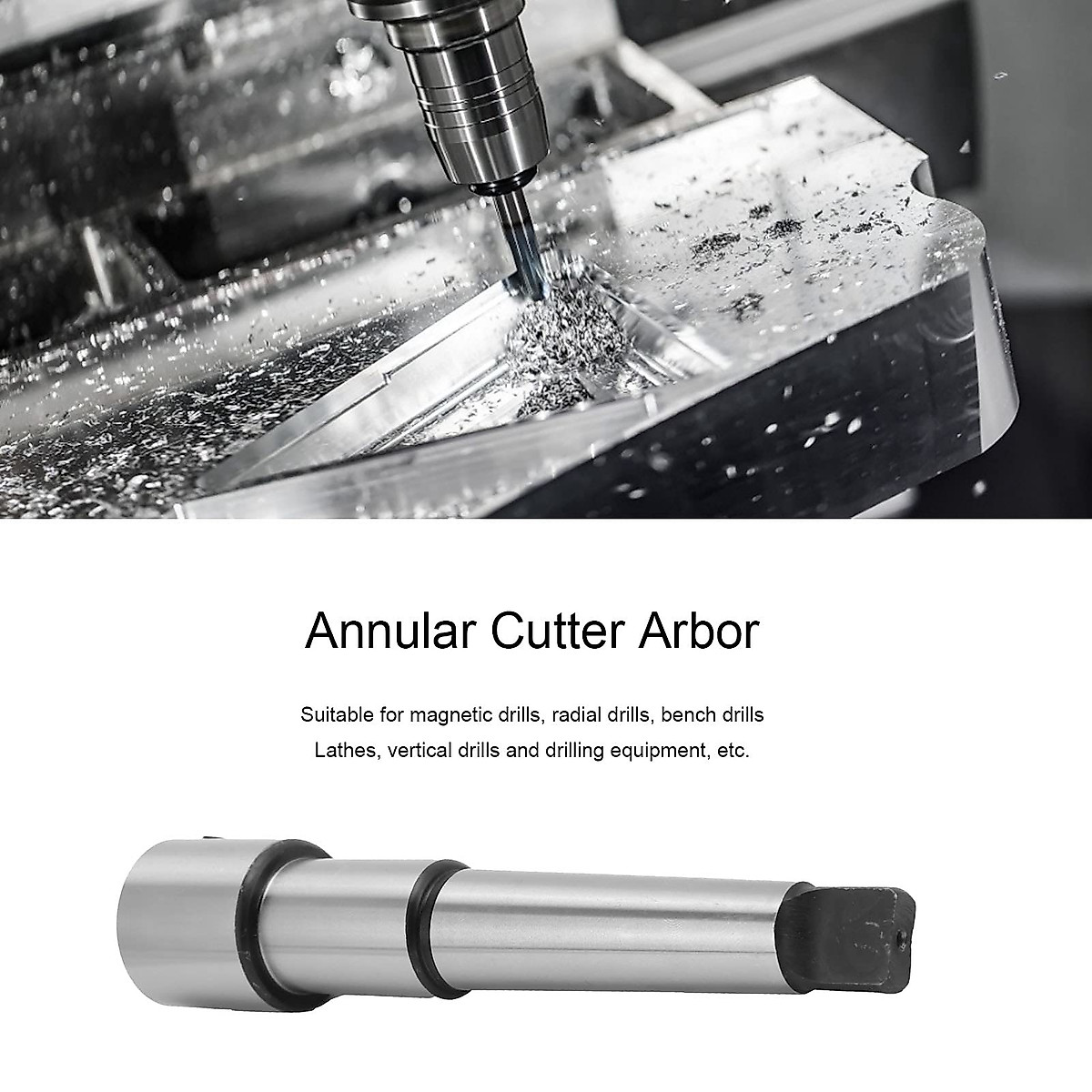 Fafeicy Annular Cutter Arbor Hollow Boring Bit Morse Taper Shank Conversion Extension Fixture, Knives and Accessories for Magnetic Drills, Radial Drills, Bench Drills