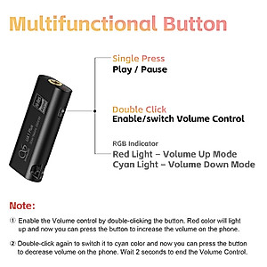 SHANLING UA1 Plus Headphone Amplifier, Portable USB DAC/AMP,Dual 43131 DAC,CT701 USB Receive Chip,Support Up to 768kHZ/32bit,DSD256,80mW@32Ω Output,Android app Control (Black)