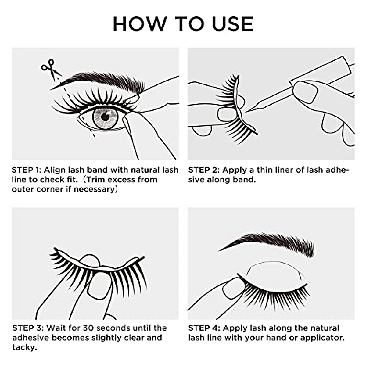 BEYELIAN Eyelash Glue, Lash Glue, Clear False Eyelash Glue with Bamboo Extract,Latex Free, Sensitive Eyes,Waterproof, Strong Hold,5g