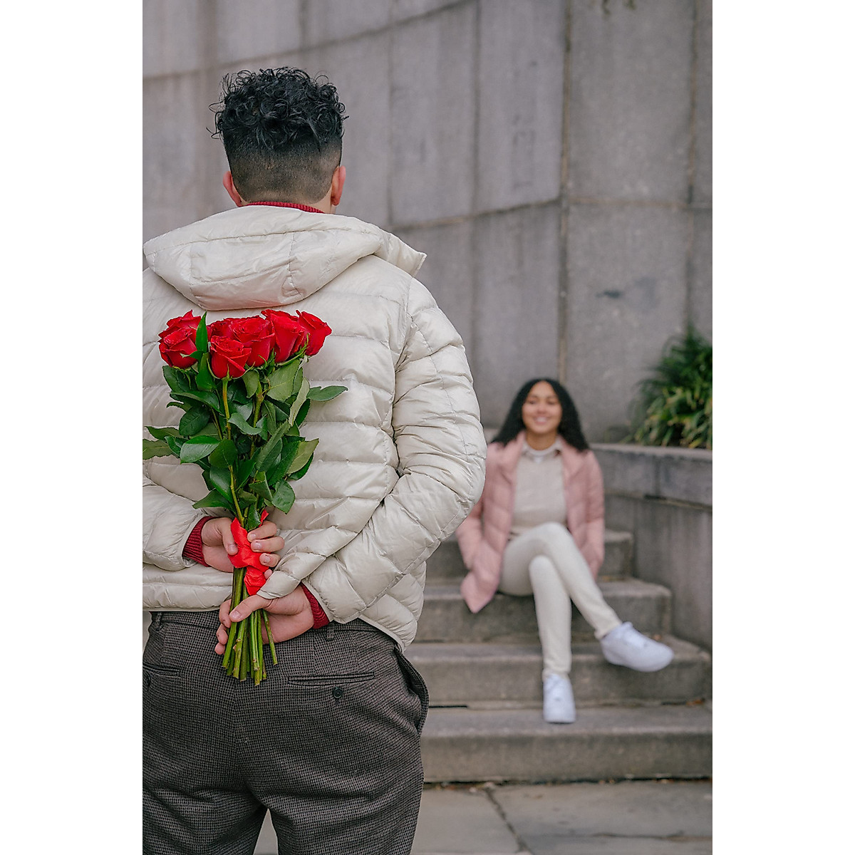 Valentine's Day Ribbons Love Heart Ribbon for Gift Wrapping Crafts Wedding 3 Rolls (Red & White*2)