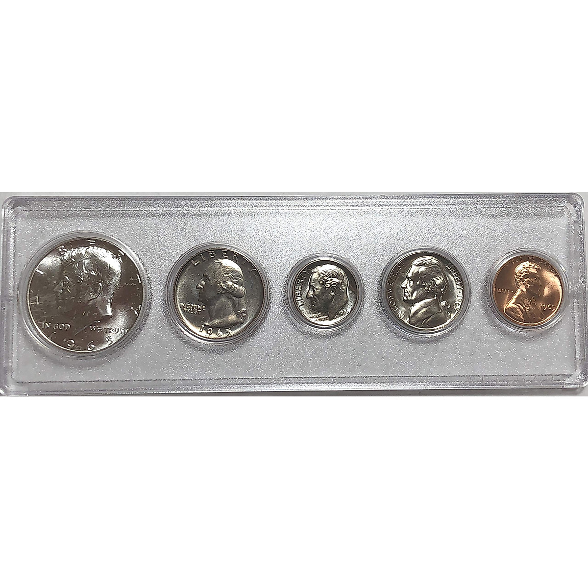 1965 p US Silver Special Mint set Hard Holder John F. Kennedy Proof