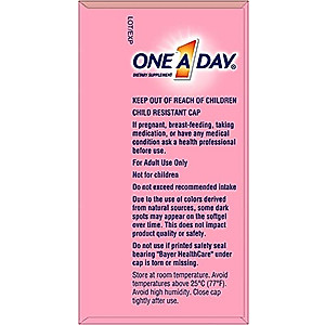 ONE A DAY Women’s Prenatal Advanced Complete Multivitamin with Brain Support* with Choline, Folic Acid, Omega-3 DHA & Iron for Pre, During & Post Pregnancy, 60+60 Ct (120 Total) (Packaging May Vary)