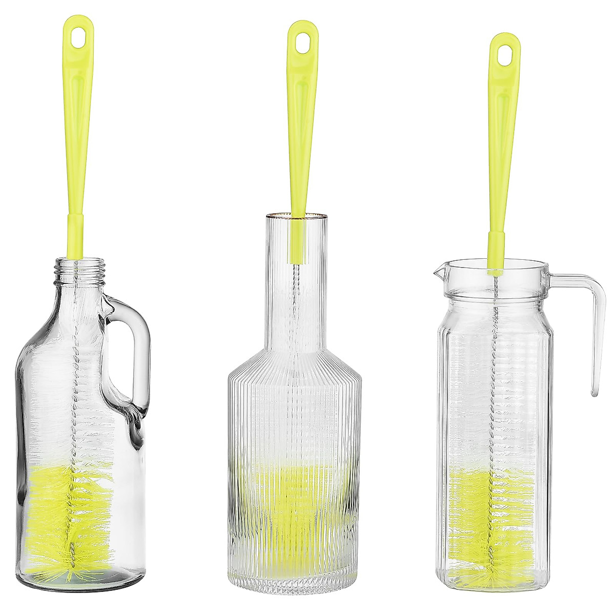 ALINK 16” Long Bottle Brush Cleaner for Washing Wine/Beer/Sport Well/Thermos/Glass and Long Narrow Neck Sport Bottles