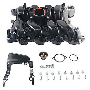 615-175 Upper Intake Manifold with Gaskets for 2001-2011 Fo-rd Crown Vict-oria Mus-Tang Expl-orer Lin-coln Town Car Mer-cury Grand Mar-quis Mount-aineer V8 4.6L 9W7Z9424A GELUOXI