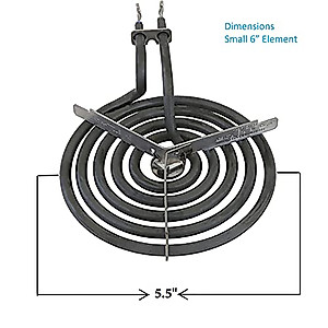 KITCHEN BASICS 101 WB30M1 WB30M2 Replacement Range Stove Top Surface Element Burner Kit for GE and Hotpoint, 4 Pack Includes 2 WB30M1 (6") and 2 WB30M2 (8"), 2912, 340523, 243867, WB30M0001