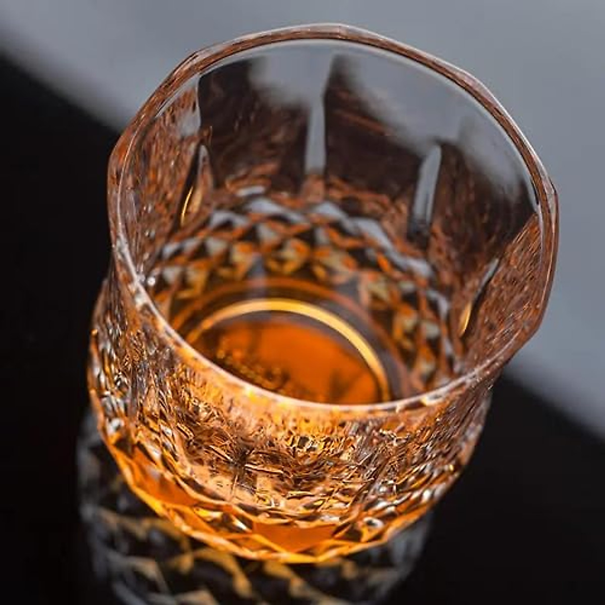 A&A Wonders Premium Whiskey Stones 100% Natural Granite Set Of 9 Chilling Rocks Stone Reusable Ice Cubes For Drinks With Velvet Carrying Pouch, Gift for Whiskey Lovers (Sparks)