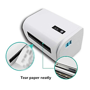 ZSEDP 4 Inch Shipping Label Maker Address Barcode Width 40-110mm Sticker USB High Speed Thermal Printer