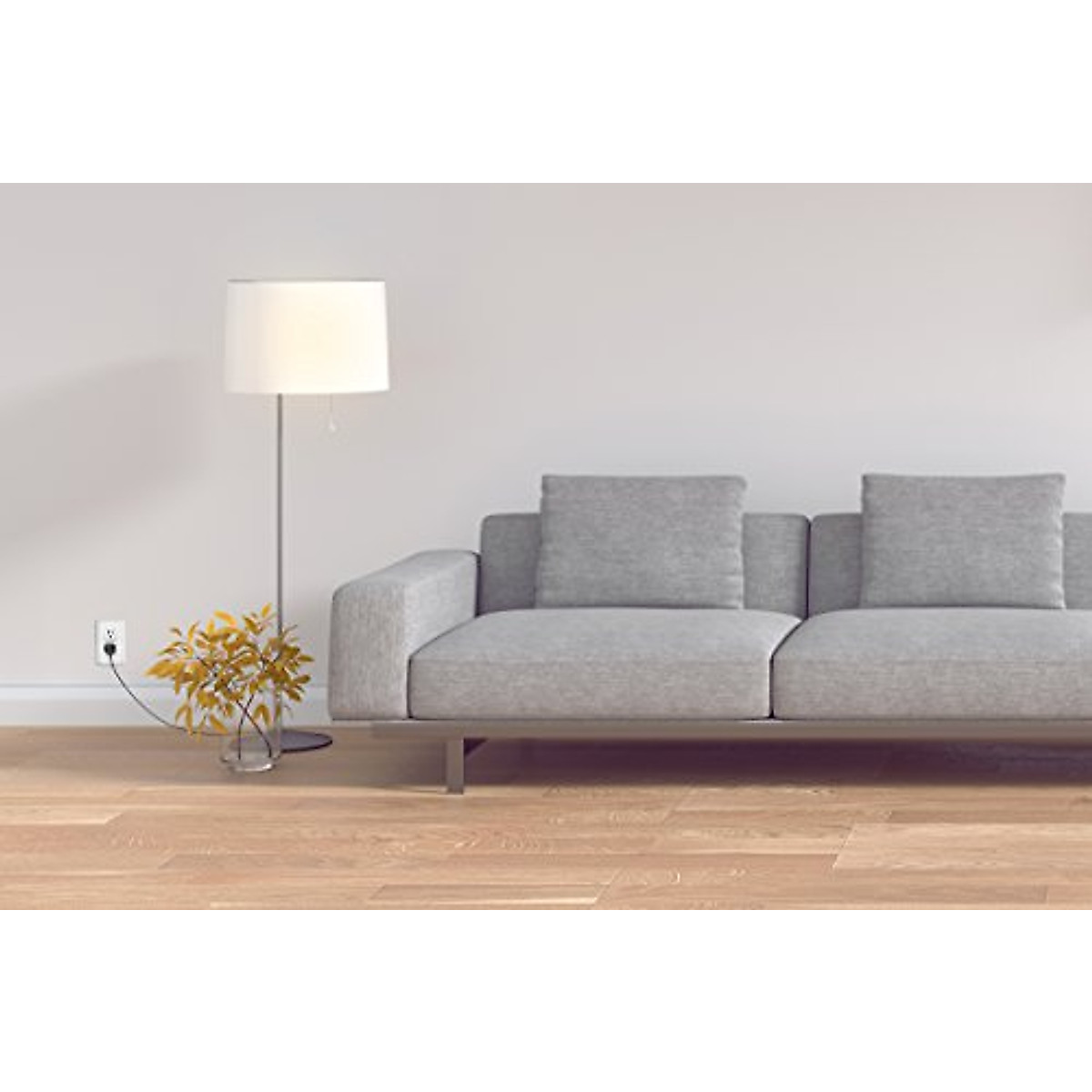 Power by SimplySmart Home, Dual Outlet Timer/Automation, DIY, USB Charger, Nightlight, No tools, No wiring, Snap on, Alexa, Google Assistant, iOS, Android, Smart Home, App