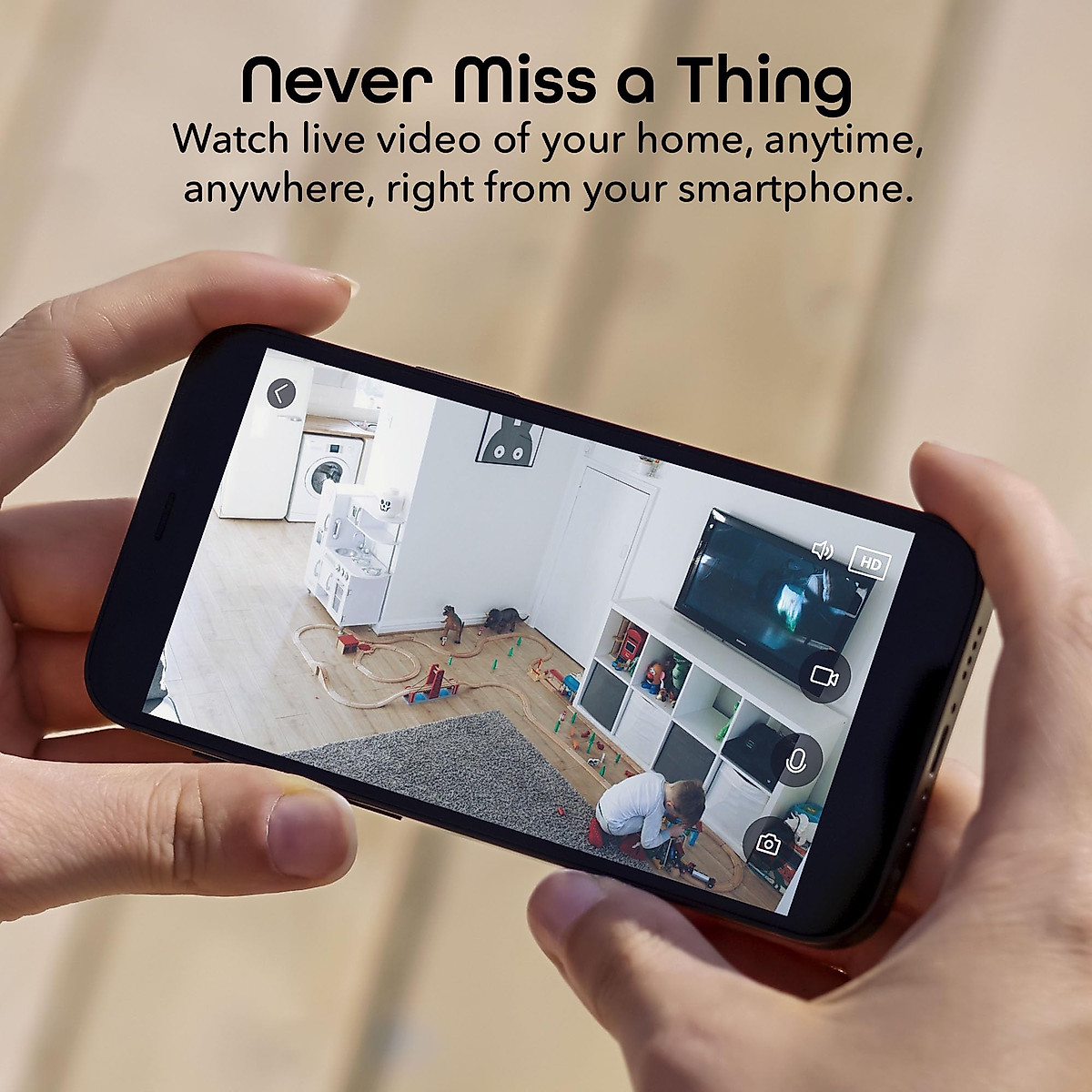 Geeni Aware 1080p Indoor Smart Home Security Camera with 2-Way Talk, Night Vision and Motion Alerts, Works with Alexa and Google Home, No Hub Required, White (2 Pack)