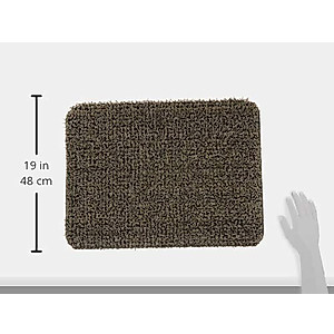 Grassworx 10372028 18 x 24 Earth Taupe Classic Scraper Door Mat, No Size