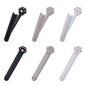 Ctpeng Cute Bag Sealer,Reusable Cat Chip Clips for Keeping Crisp,Bag Clip for Bread Snack Chips Sugar,Airtight Seal on Food Storage Bags(Paw,6PCS)